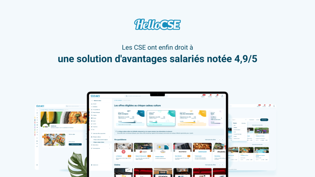 HelloCSE : billetterie CSE et logiciel (Avis et tarifs)